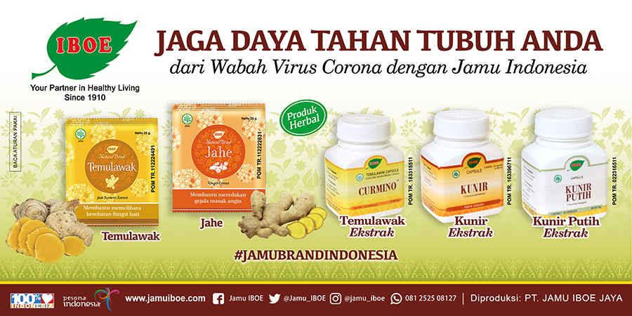 Jamu IBOE - Pilihan Tepat Untuk Sehat Sejak 1910